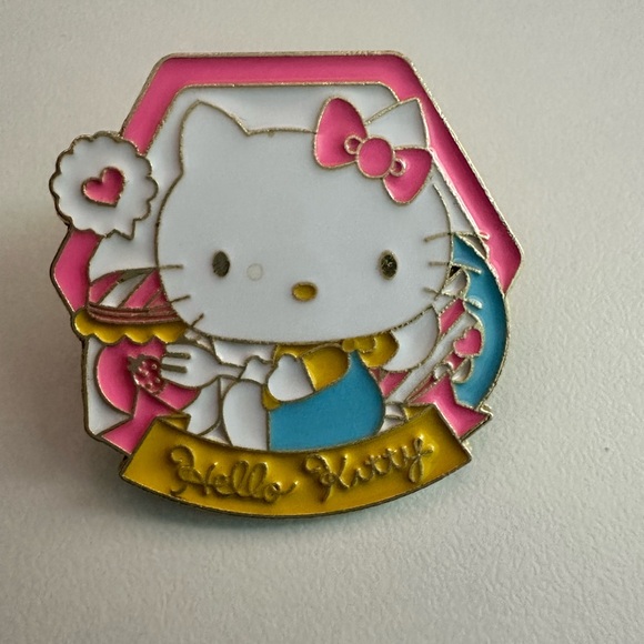 Accessories | Hello Kitty Hello Kitty Enamel Metal Pin Gold Circle By ...